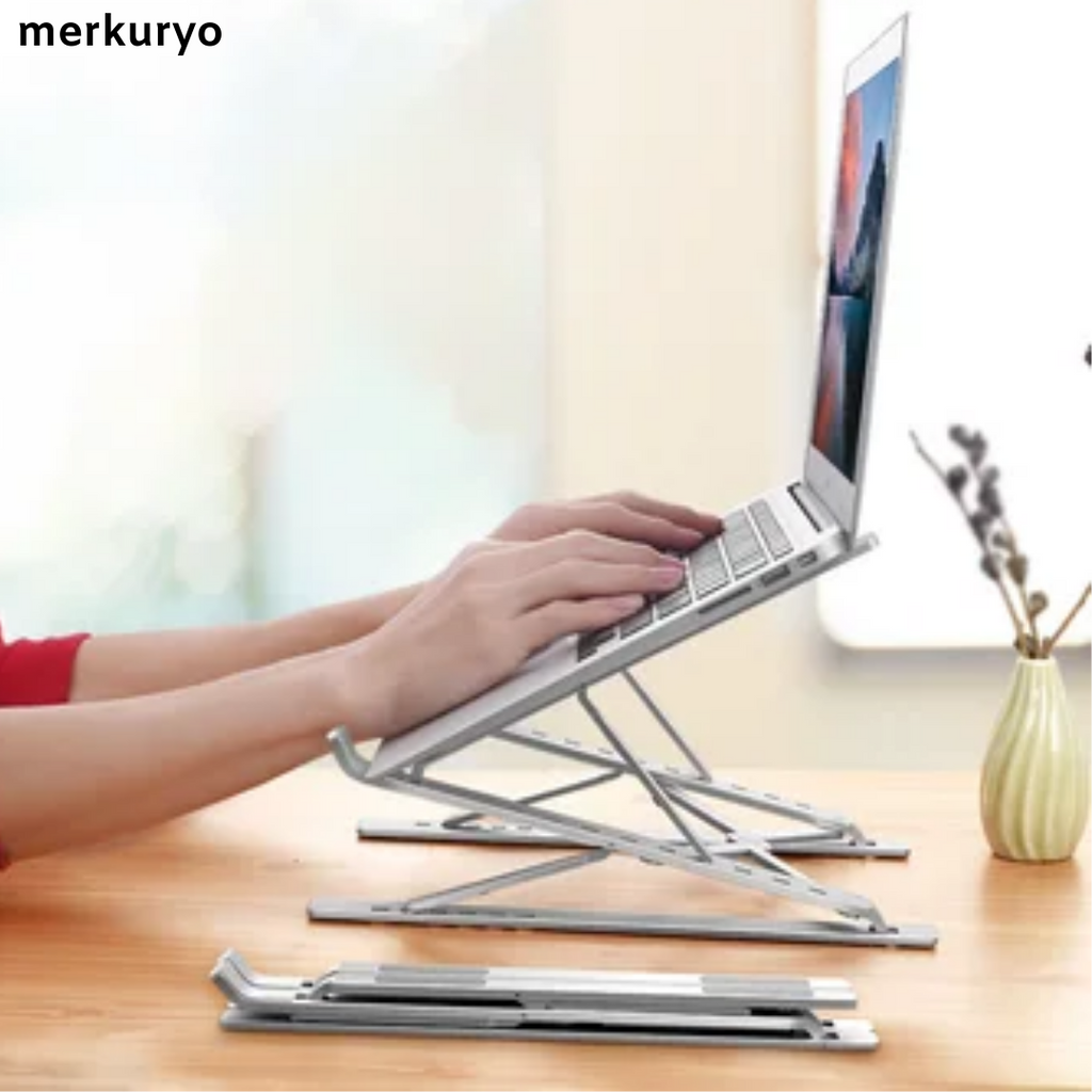 Soporte Plegable Para Computador Portátil en Aluminio – merkuryo